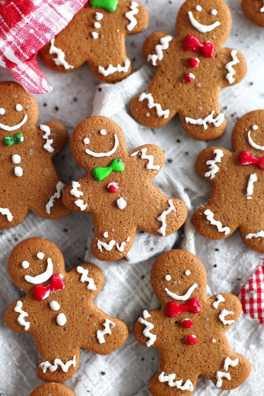 Gingerbread Men with Easy Royal Icing - Chef Donna