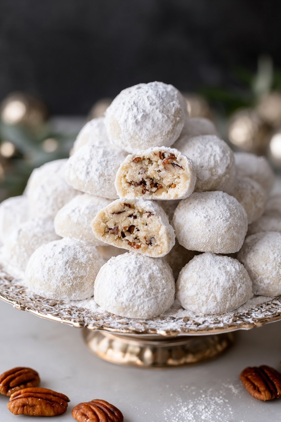 Mexican Wedding Cookies (Polvorones de Nuez) a satisfying classic ...